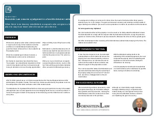 Forcible detainers in focus - Bornstein Law